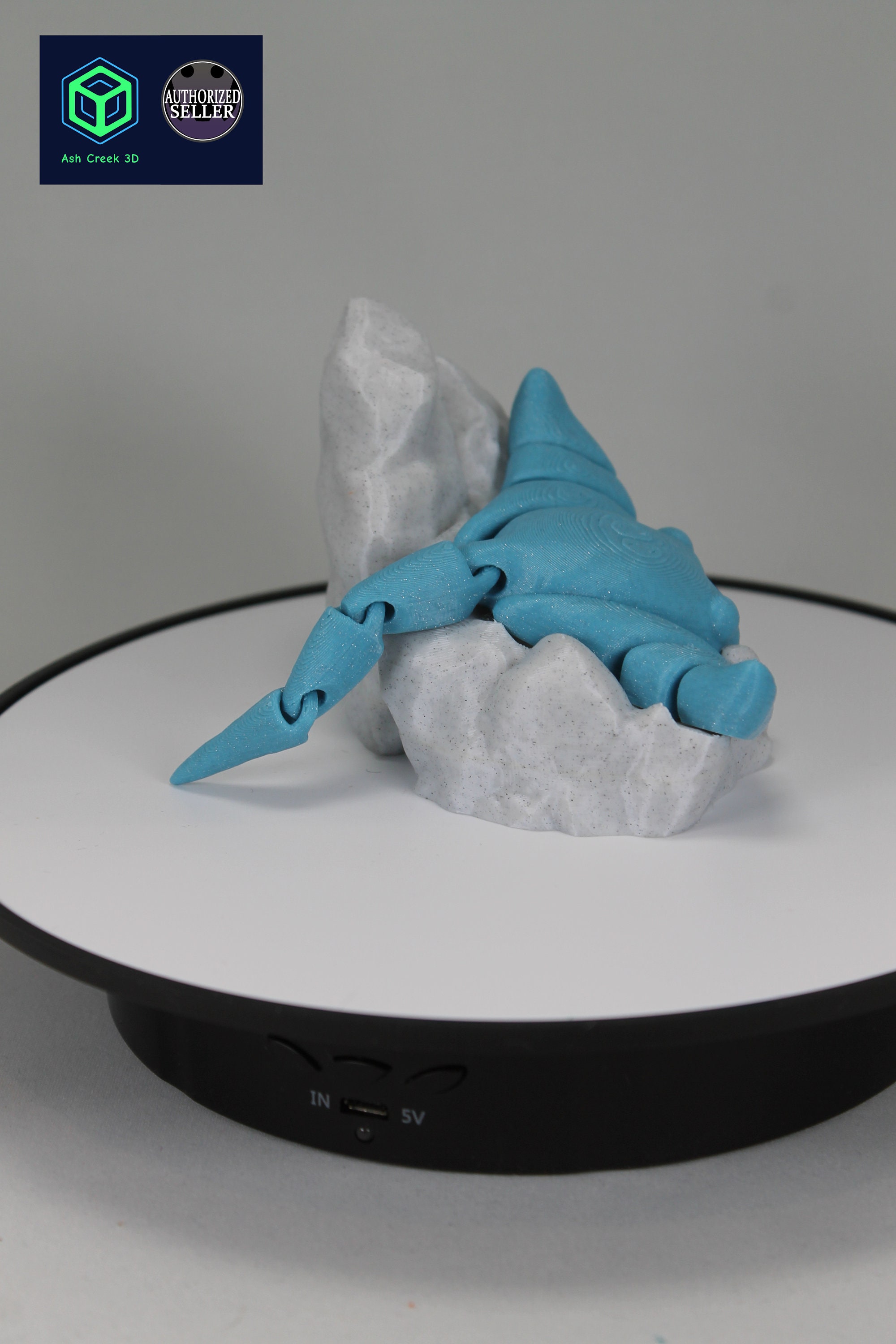 3D Printed Articulating Stingray and Rock Flexi Animal - Etsy