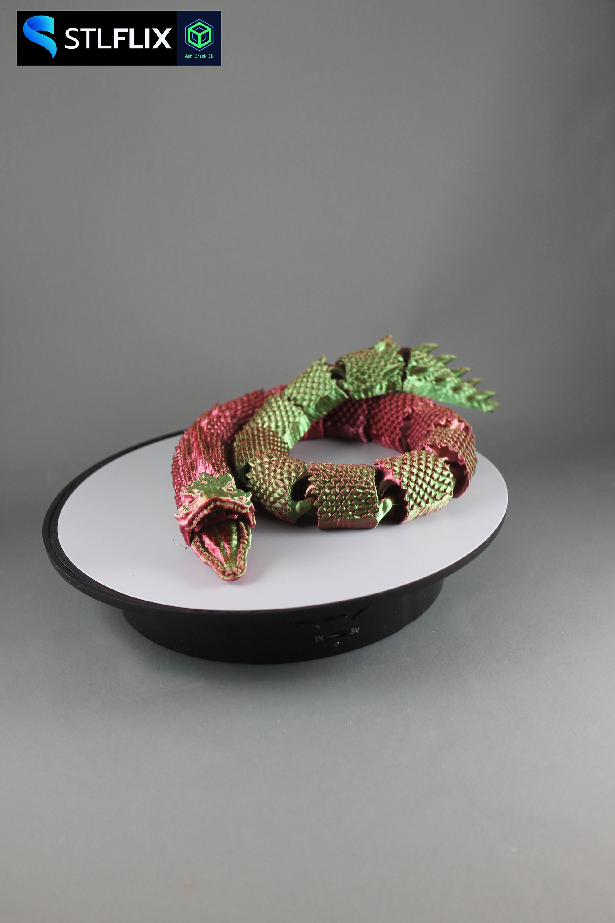 3D Printed Articulating Basilisk Flexi Snake - Etsy