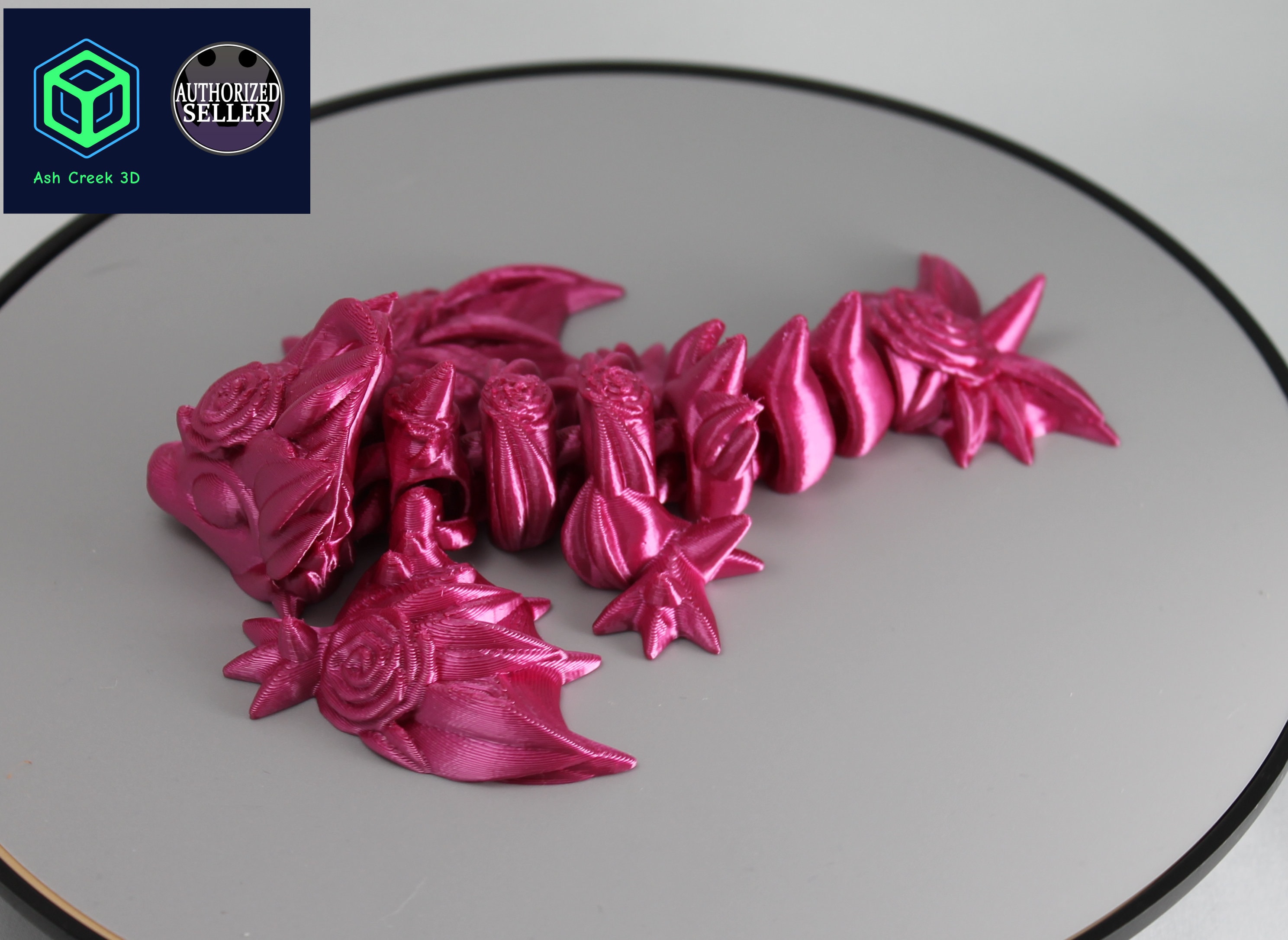 3D Printed Tiny Rose Wyvern Flexi Dragon Articulated Dragon - Etsy Canada