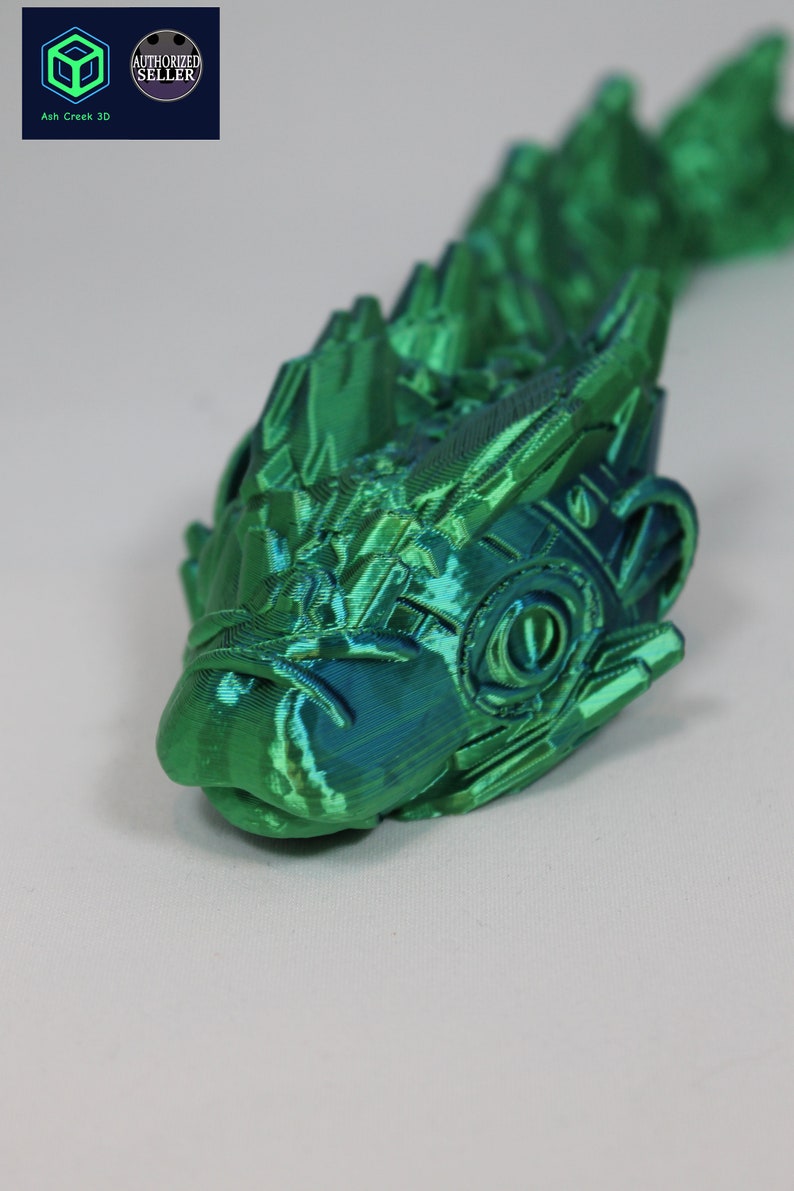 3D Printed Articulating Cyborg Snake Flexi Snake Borg - Etsy