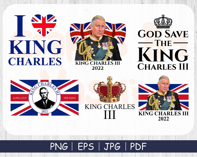 King Charles III SVG New King of England Png Royal Family - Etsy UK