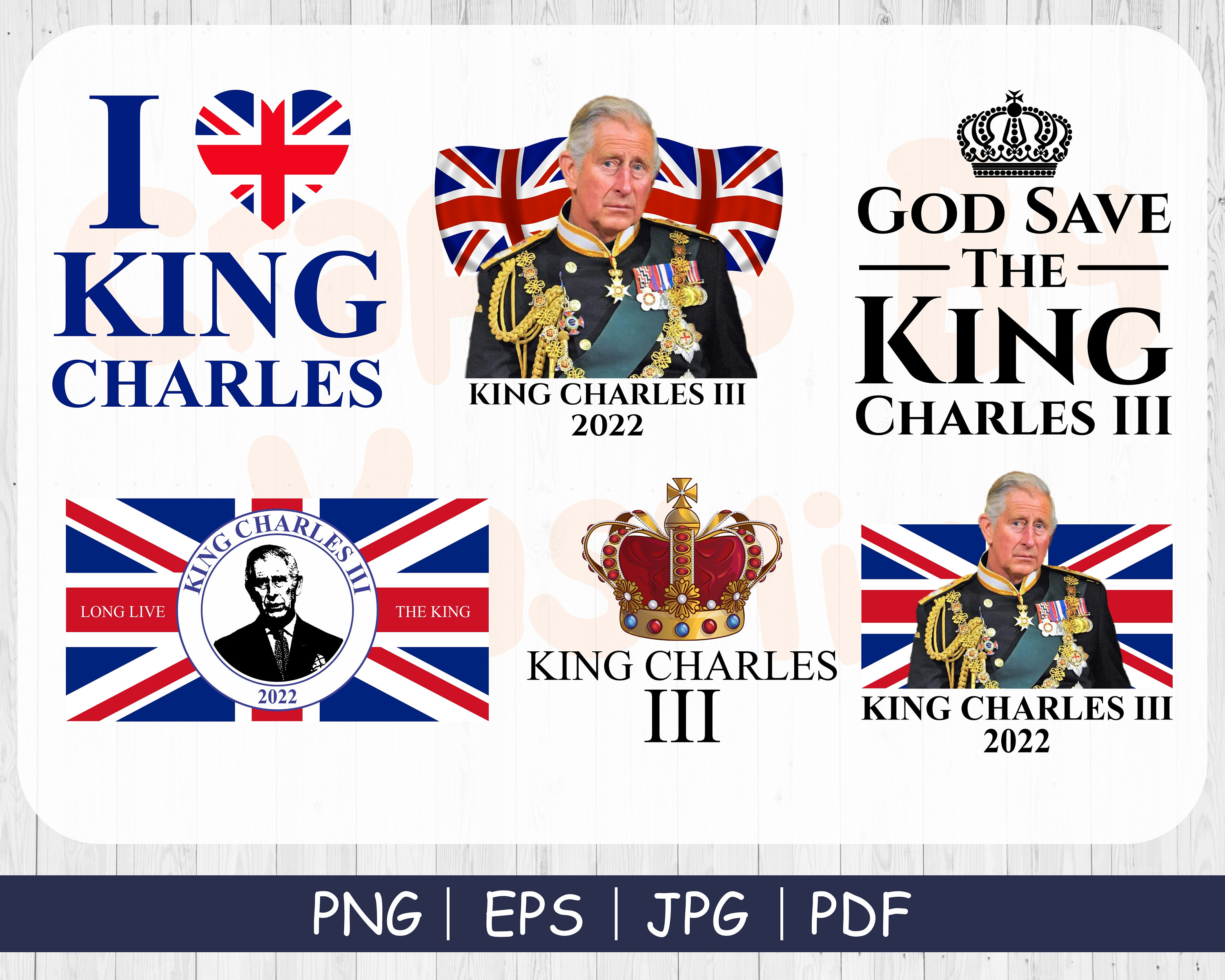 King Charles III SVG New King of England Png Royal Family - Etsy UK