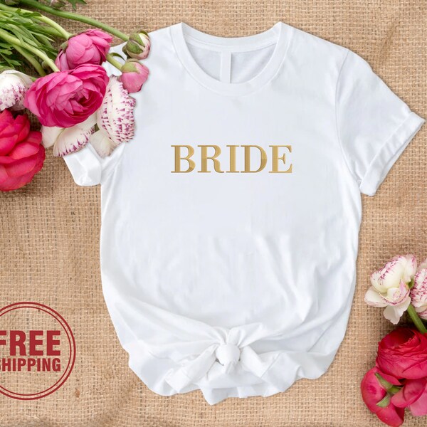 Embroidered Bride Shirt - Etsy