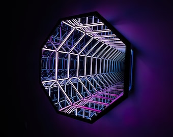 Infinity Mirror Neon Sign - Etsy