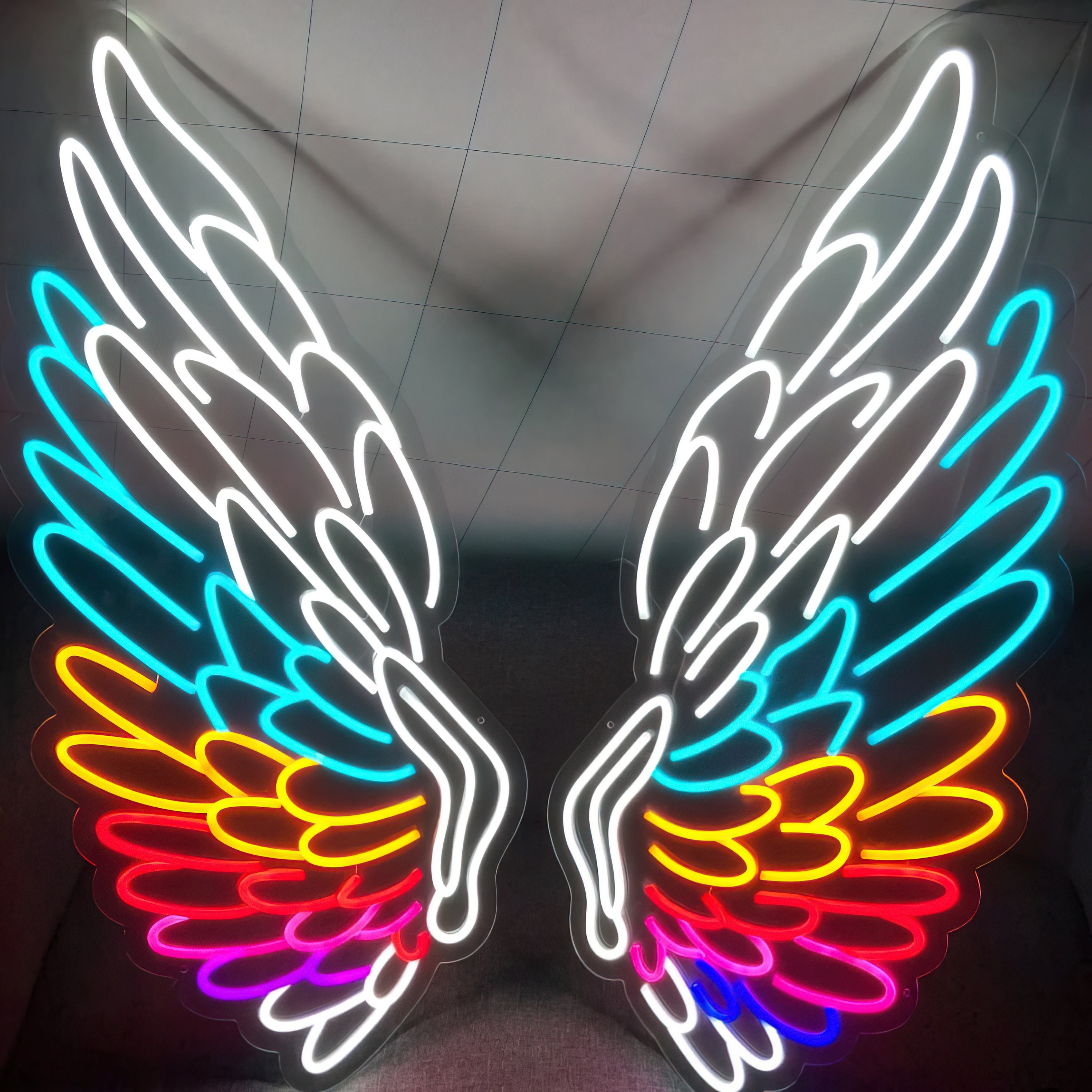 Angel Neon Sign Neon Sign Art Neon Sign Bedroom Neon Bar - Etsy