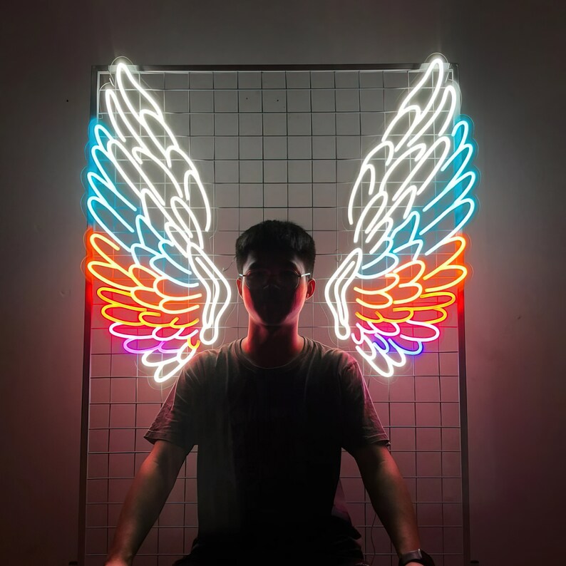 Angel Neon Sign Neon Sign Art Neon Sign Bedroom Neon Bar - Etsy
