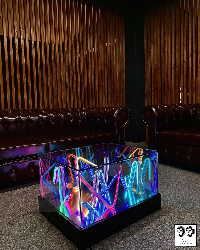 Neon Table Neon Furniture Neon Decorations Led Table - Etsy