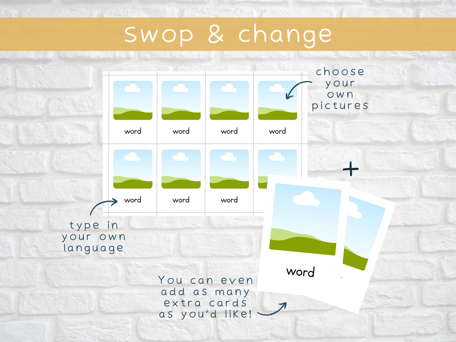 Reptiles Editable Flashcards for Canva, DIY Flashcards for Any Language ...