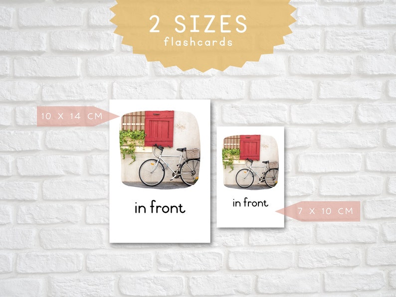 16 Preposition Flashcards for Kids With Real Photos, Montessori Teacher ...