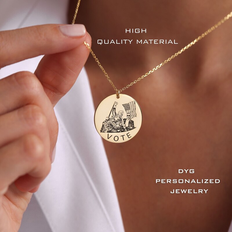 Trump Fight Necklace - Etsy