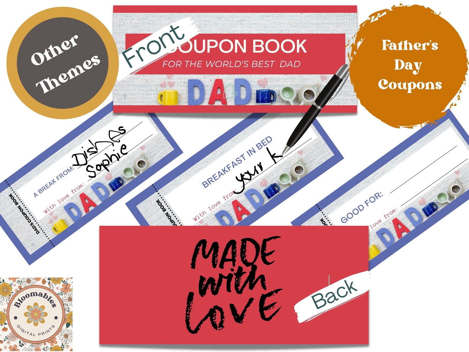 Father's Day Printable All About My Dad Father's Day Gift for Dad All ...
