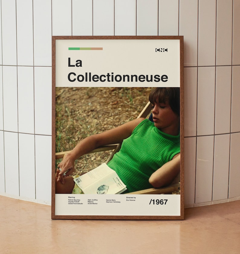 La Collectionneuse Vintage Movie Poster Éric Rohmer Minimalist ...