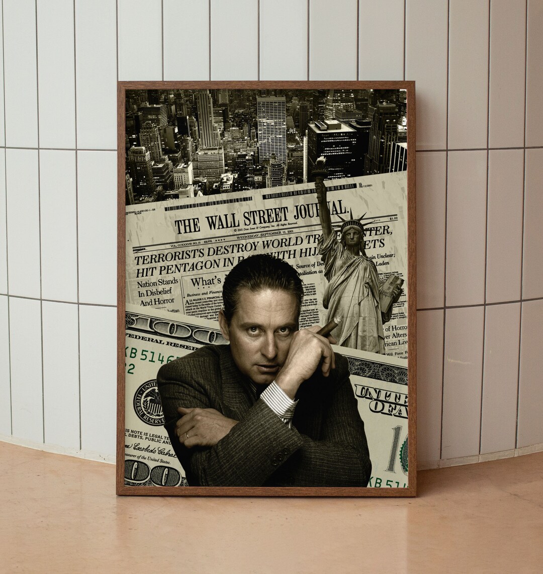 Gordon Gekko Wall Art Print - Wall St Film Poster - Remastered - Etsy