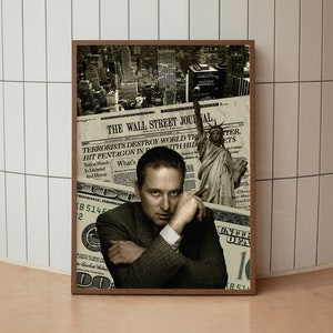 Gordon Gekko Wall Art Print - Wall St Film Poster - Remastered - Etsy