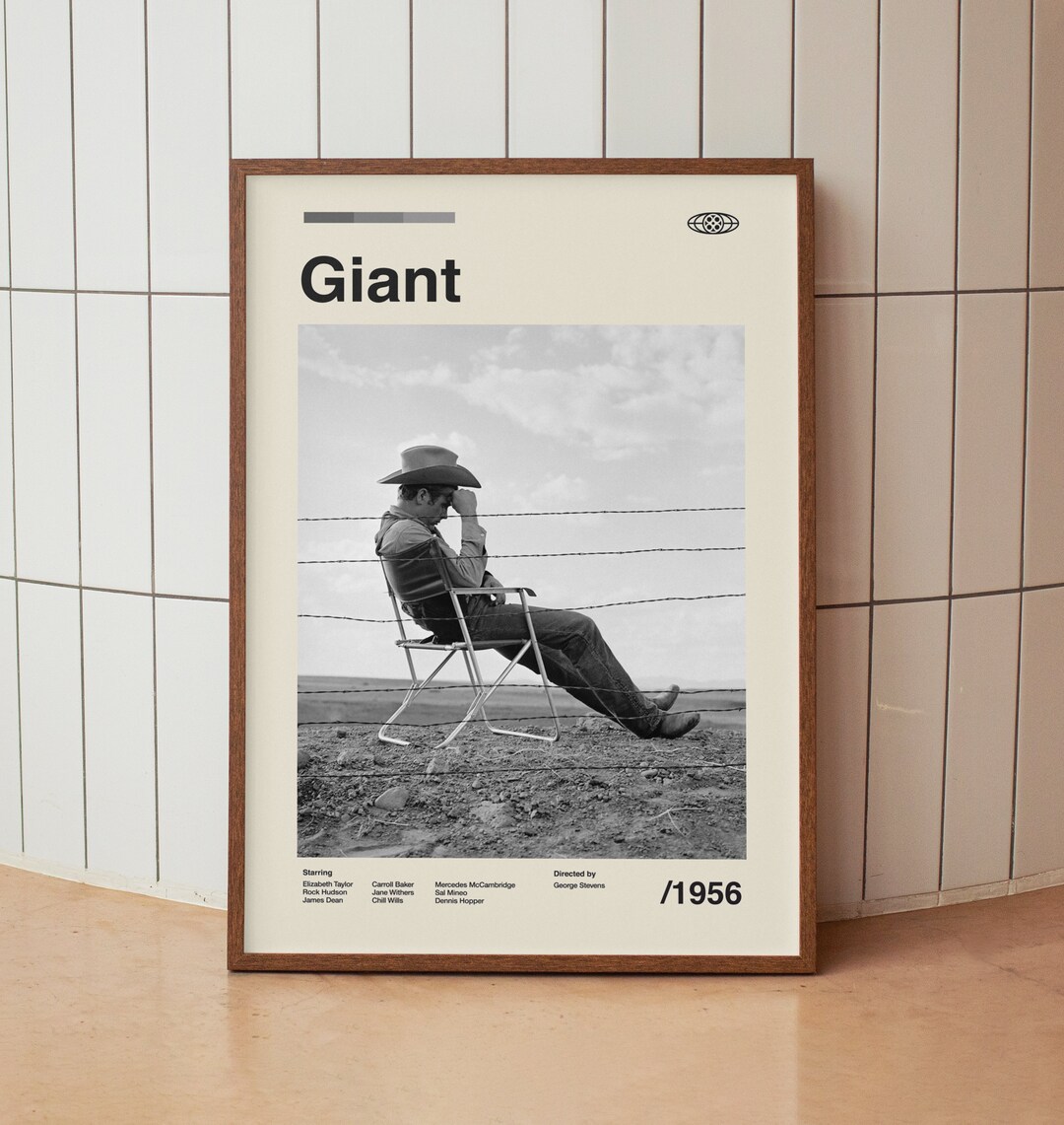 Vintage Minimalist Movie Poster - Midcentury Wall Art Print - Etsy