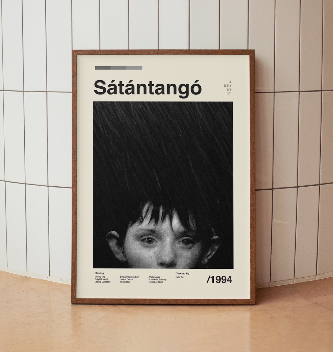 Satantango Movie Poster - Béla Tarr - Vintage Minimalist Midcentury ...