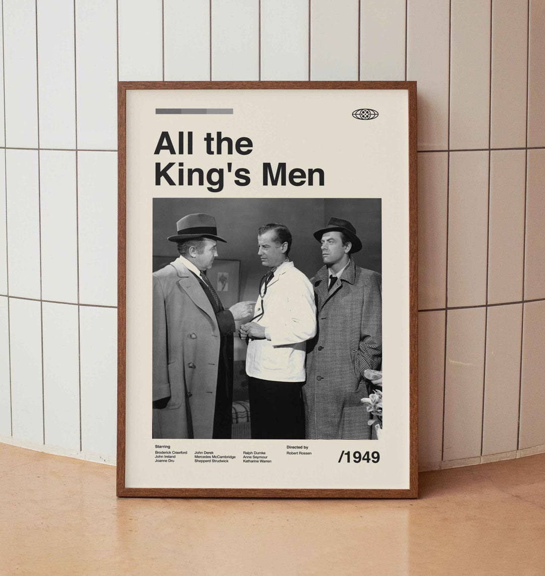 All the King's Men 1949 Vintage Movie Poster - Classic Holywood Film ...