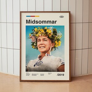 Midsommar Movie Poster - Florence Pugh - Midcentury Minimalist Wall Art ...