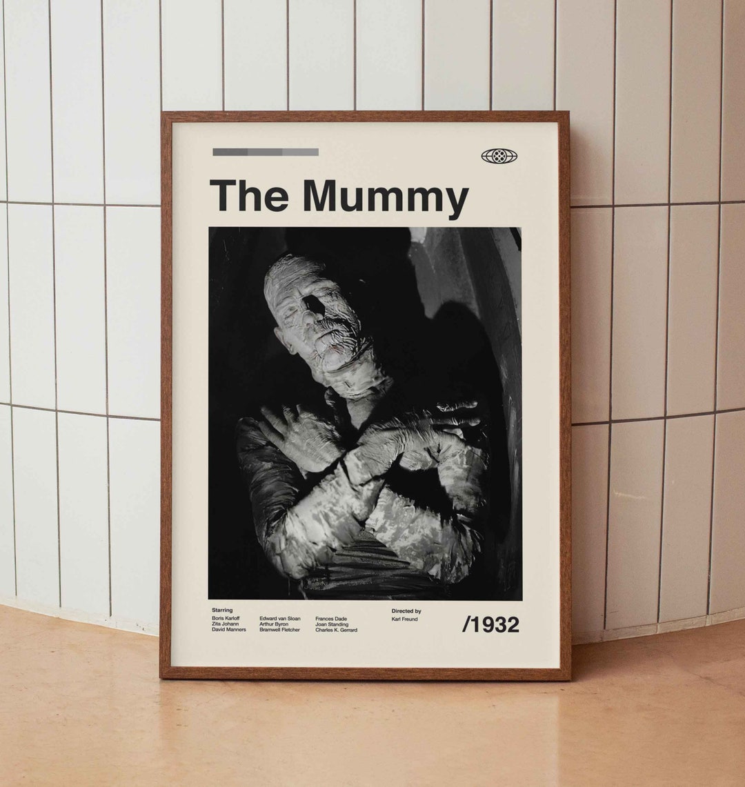 The Mummy Wall Art Print - Boris Karloff Vintage American Film Poster ...