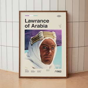 Vintage Movie Poster - Alec Guinness Anthony Quinn - Minimalist ...