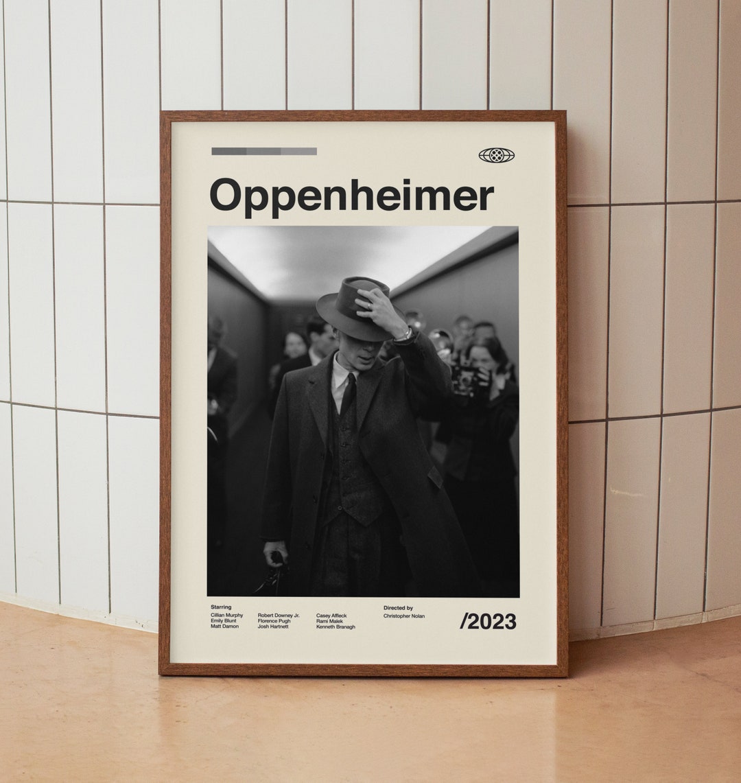 Oppenheimer Vintage Movie Poster - Christopher Nolan Cillian Murphy ...