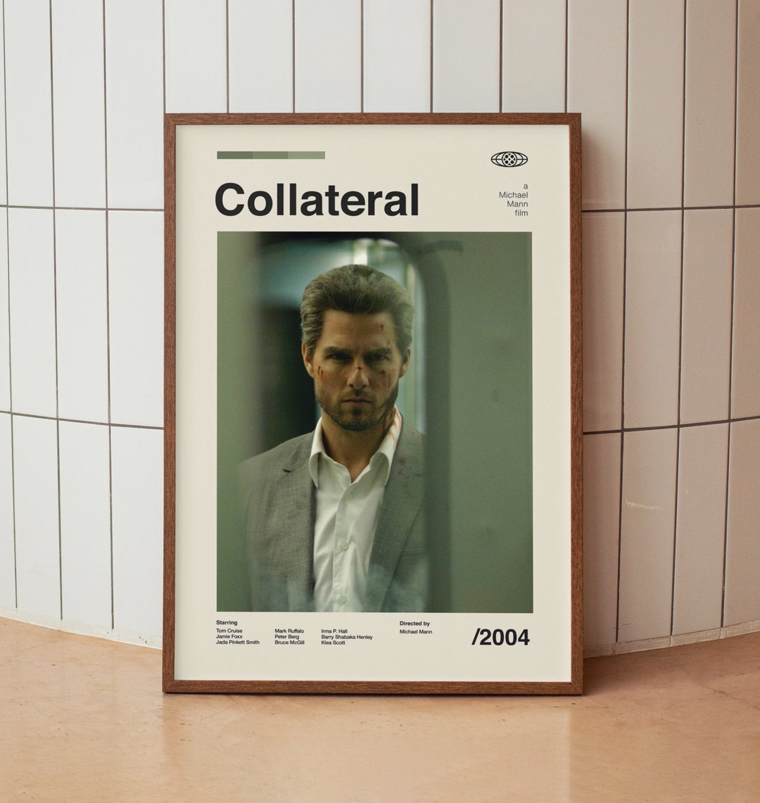 Collateral Vintage Movie Poster - Tom Cruise - Minimalist Midcentury ...