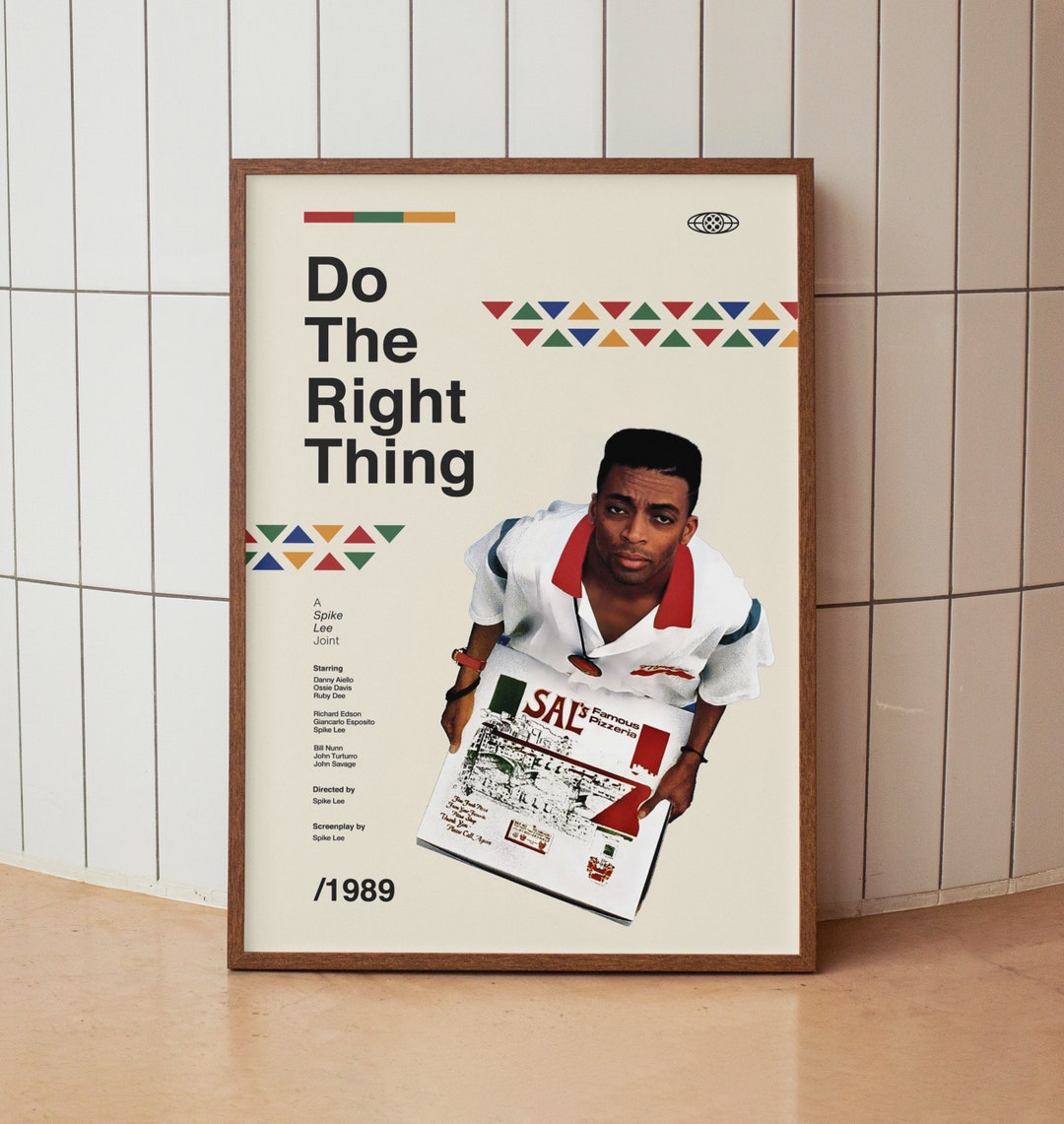 Do the Right Thing Wall Art Print - Spike Lee - Midcentury Vintage ...