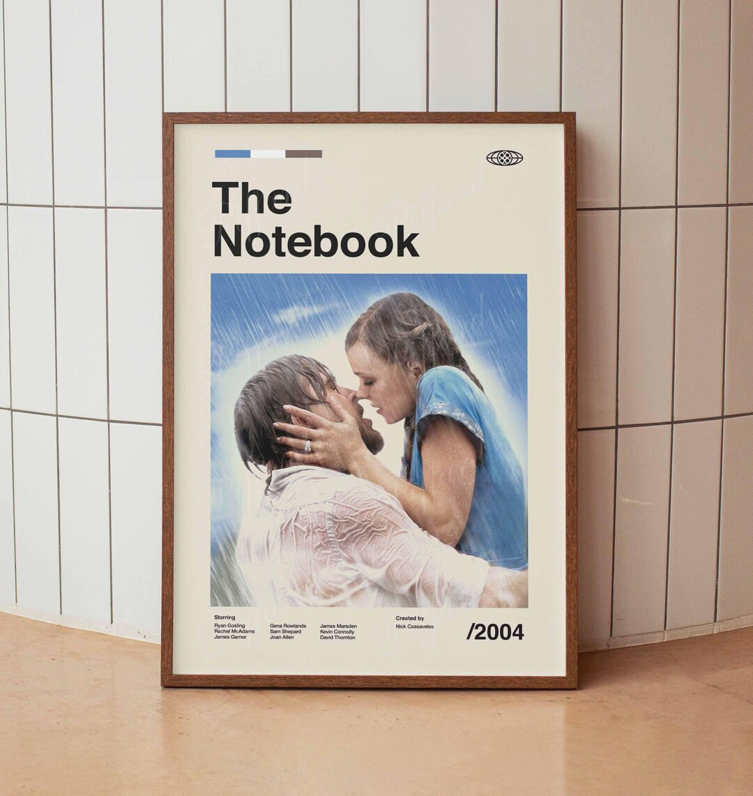 The Notebook Vintage Movie Poster - Ryan Gosling Rachel Mcadams ...