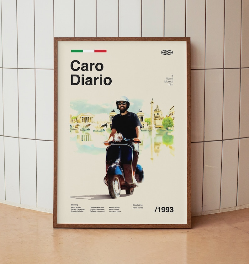 Caro Diario (dear Diary) Vintage Movie Poster - Nanni Moretti Italian ...