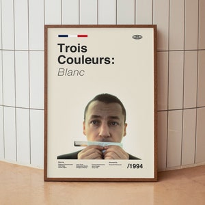 Three Colours Trilogy Collection Wall Art Print - French Movie Poster ...