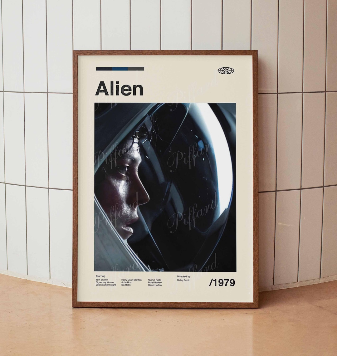 Alien 1979 Vintage Movie Poster - Ridley Scott American Cinema ...