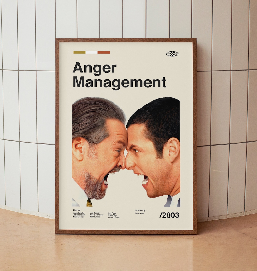 Anger Management Movie Poster - Jack Nicholson - Vintage Minimalist ...
