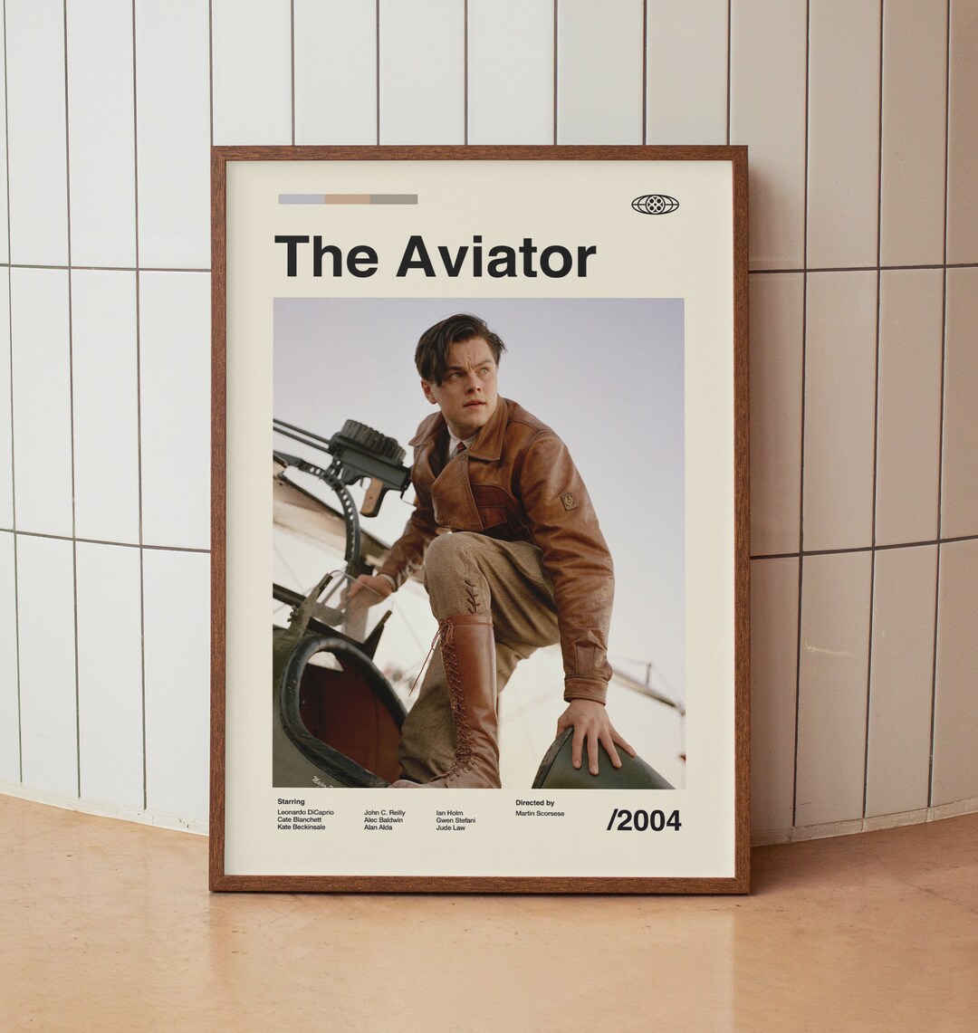 The Aviator Movie Poster - Leonardo Dicaprio Martin Scorsese - Vintage ...