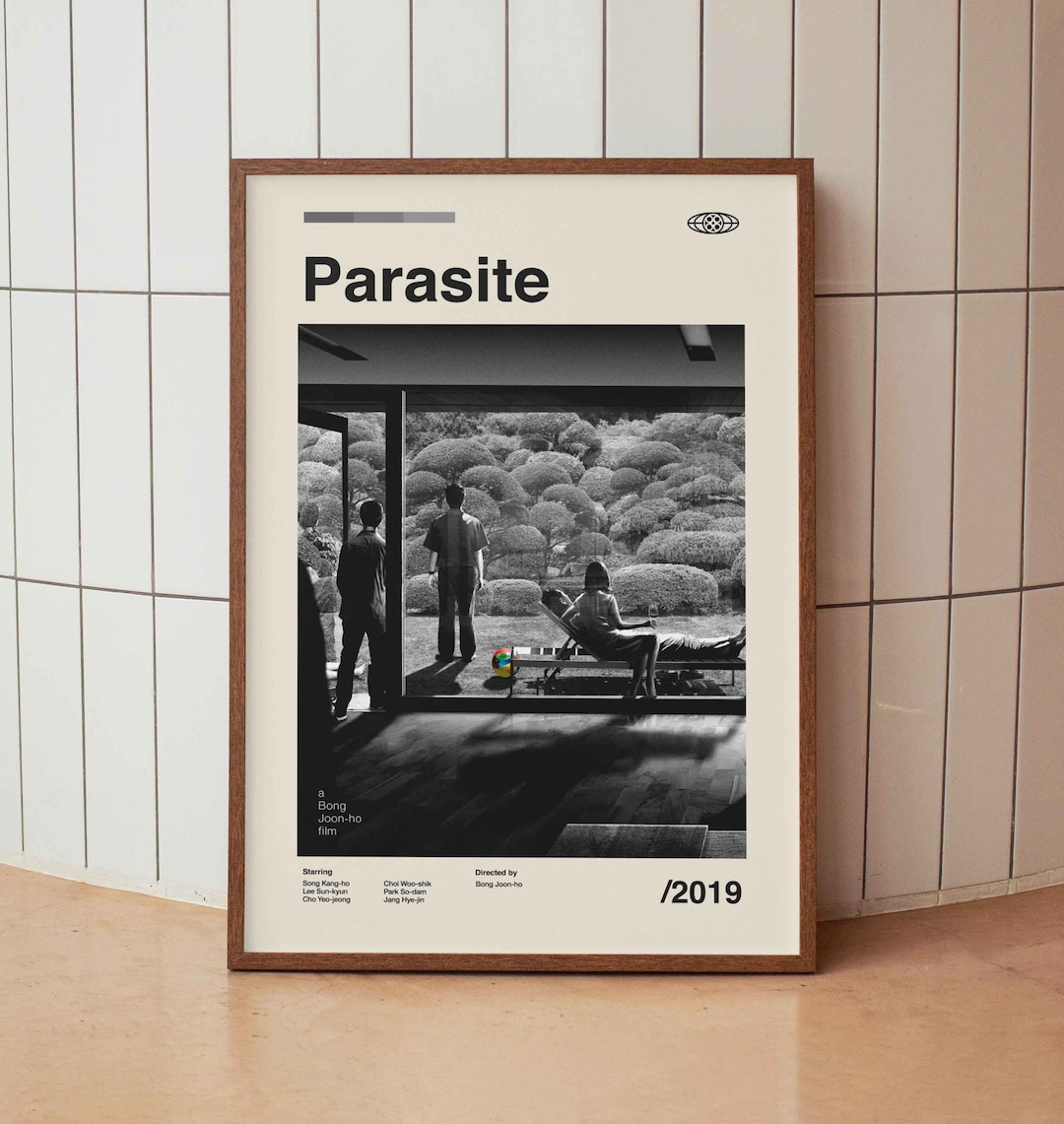 Parasite 2019 Vintage Movie Poster - Bong Joon-ho - Minimalist ...