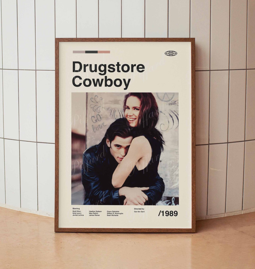 Drugstore Cowboy Vintage Movie Poster - Matt Dillon Gus Van Sant ...
