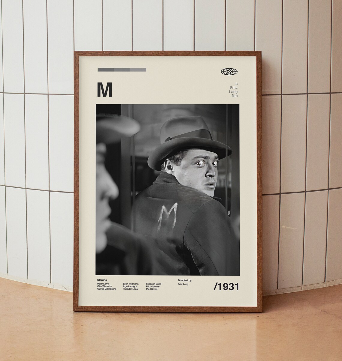 M (1931) Vintage Movie Poster - Classic Holywood Retro Film ...