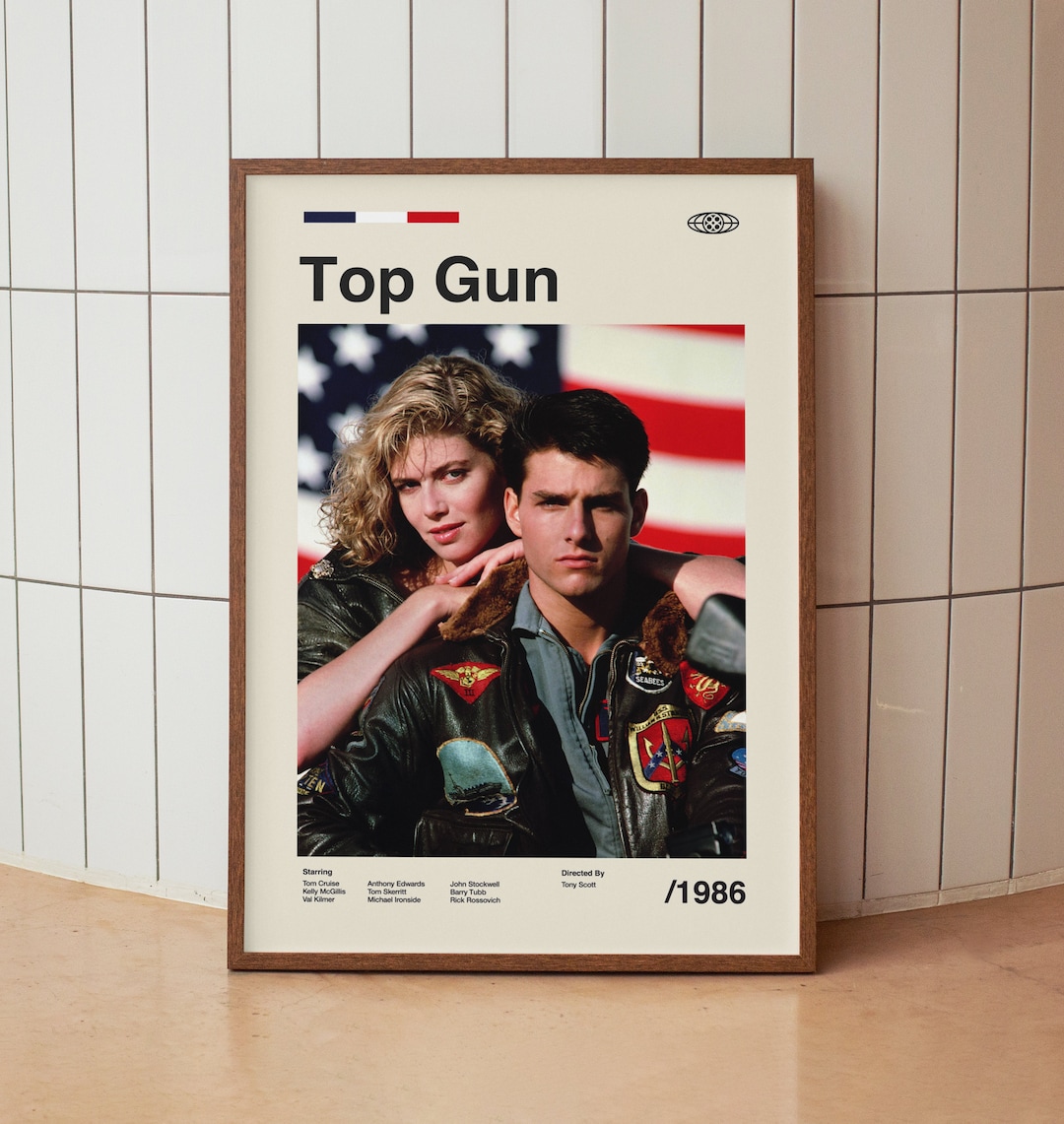 Vintage Movie Poster - Tom Cruise - Minimalist Midcentury Wall Art ...