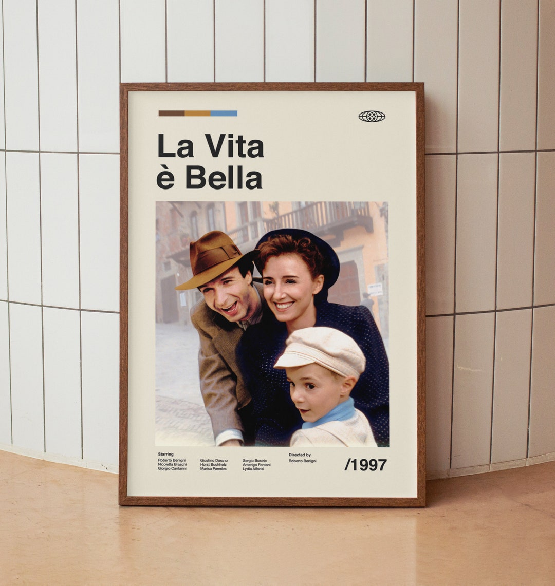 La Vita è Bella Wall Art Print - Roberto Benigni Film Poster ...