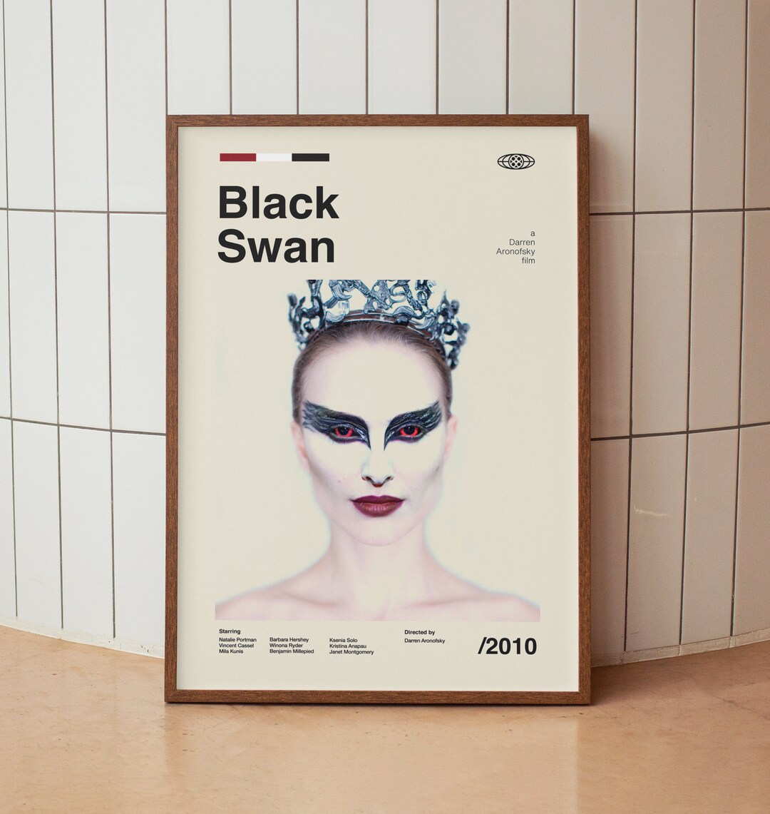 Black Swan Vintage Movie Poster - Natalie Portman - Minimalist ...