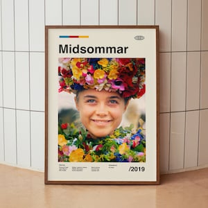 Midsommar Movie Poster - Florence Pugh - Midcentury Minimalist Wall Art ...