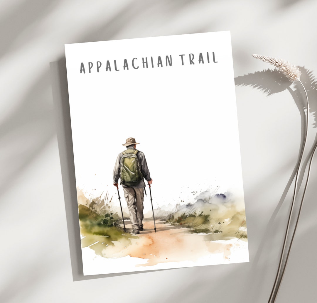 Appalachian Trail Digital Card With Hiking Man Image (includes ...
