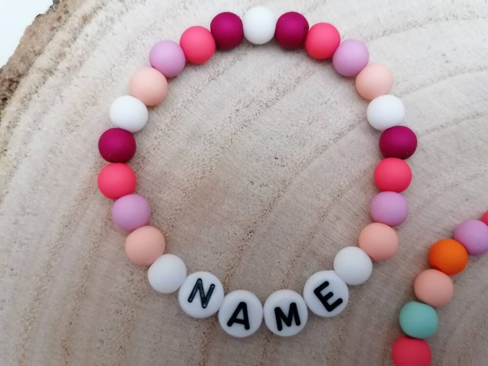 Kinder Perlenarmband Perle Armband Kinderarmband Name - Etsy.de