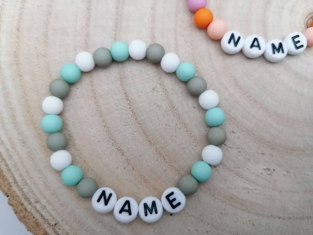 Kinder Perlenarmband Perle Armband Kinderarmband Name - Etsy.de