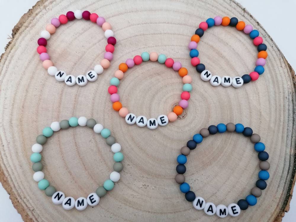 Kinder Perlenarmband Perle Armband Kinderarmband Name - Etsy.de