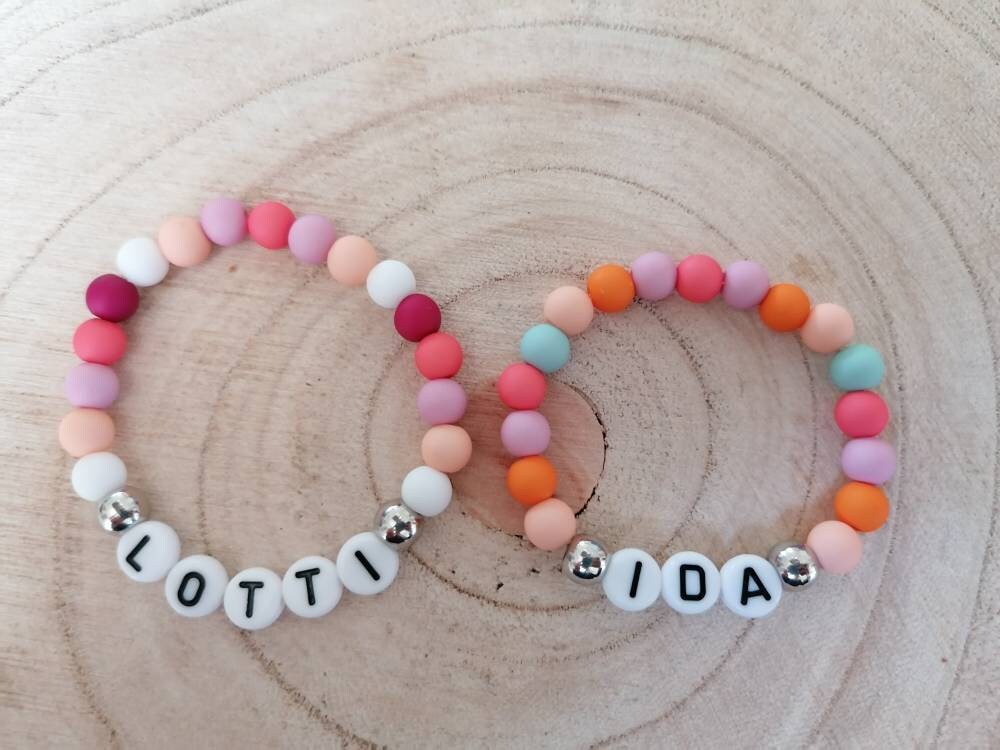 Kinder Perlenarmband Perle Armband Kinderarmband Name - Etsy.de