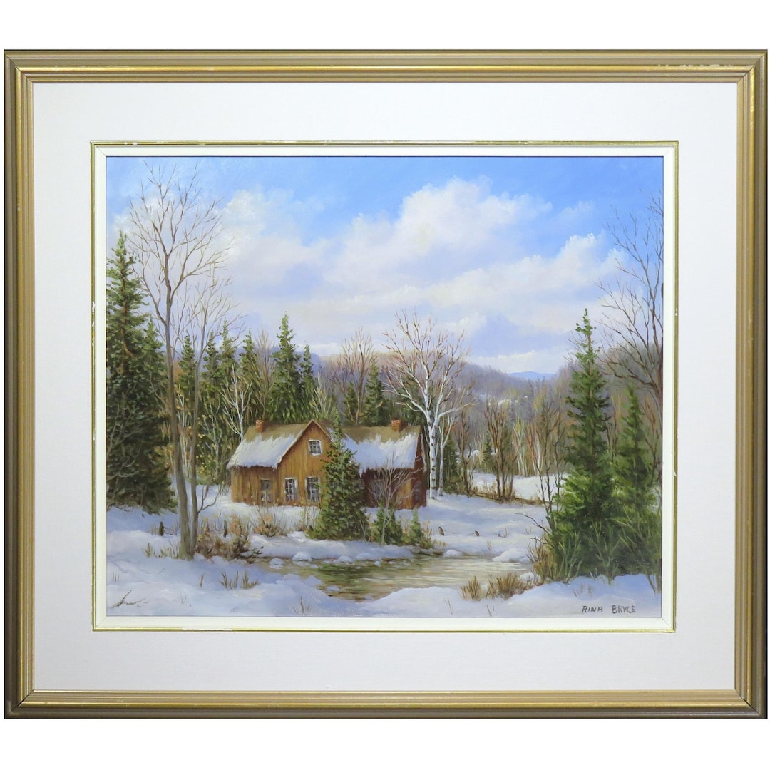 Rina Bryce (canadian) - Vintage Oil Painting With Vibrant Colors ...