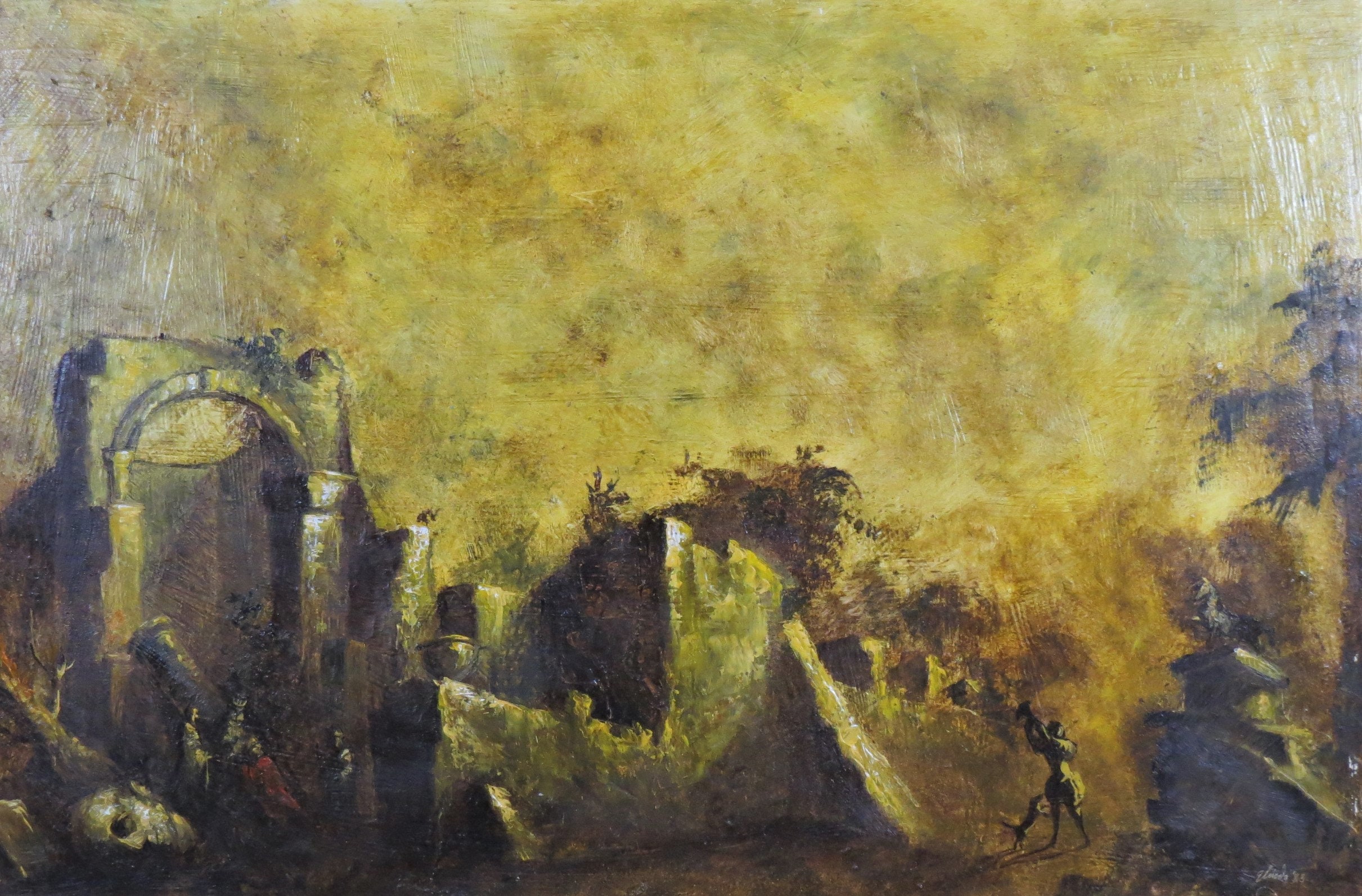 Giorgio Linda Italian Surrealist Oil Painting. - Etsy