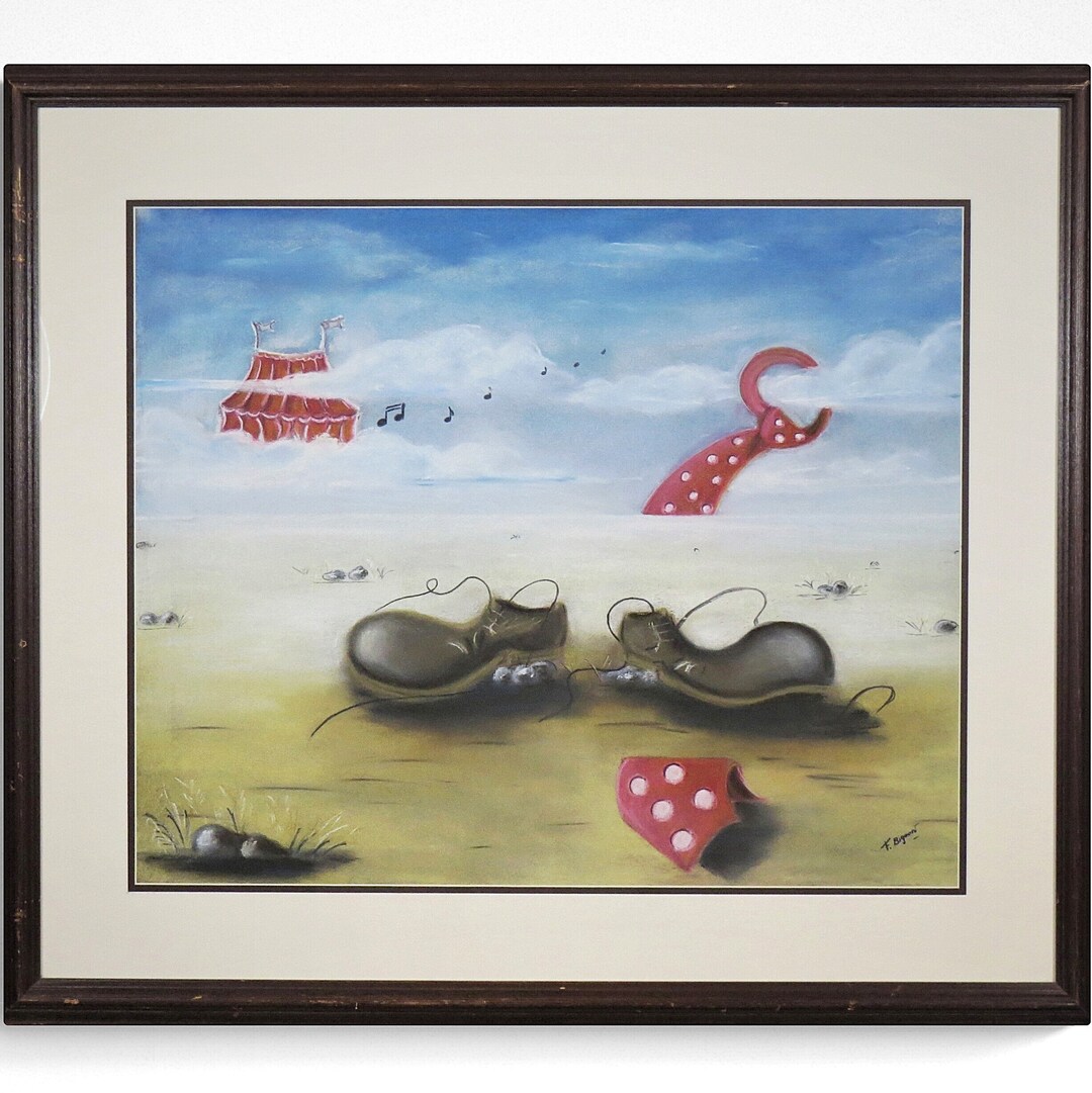 Surrealist Pastel Depicting Items Typically Seen in a Circus. - Etsy