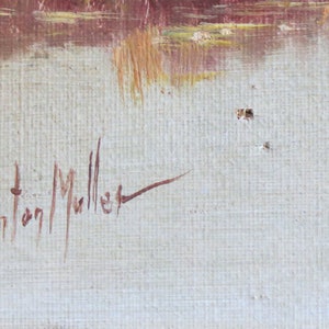 Dutch Artist Anton Muller Early 1900's Oil on Canvas Painting. - Etsy