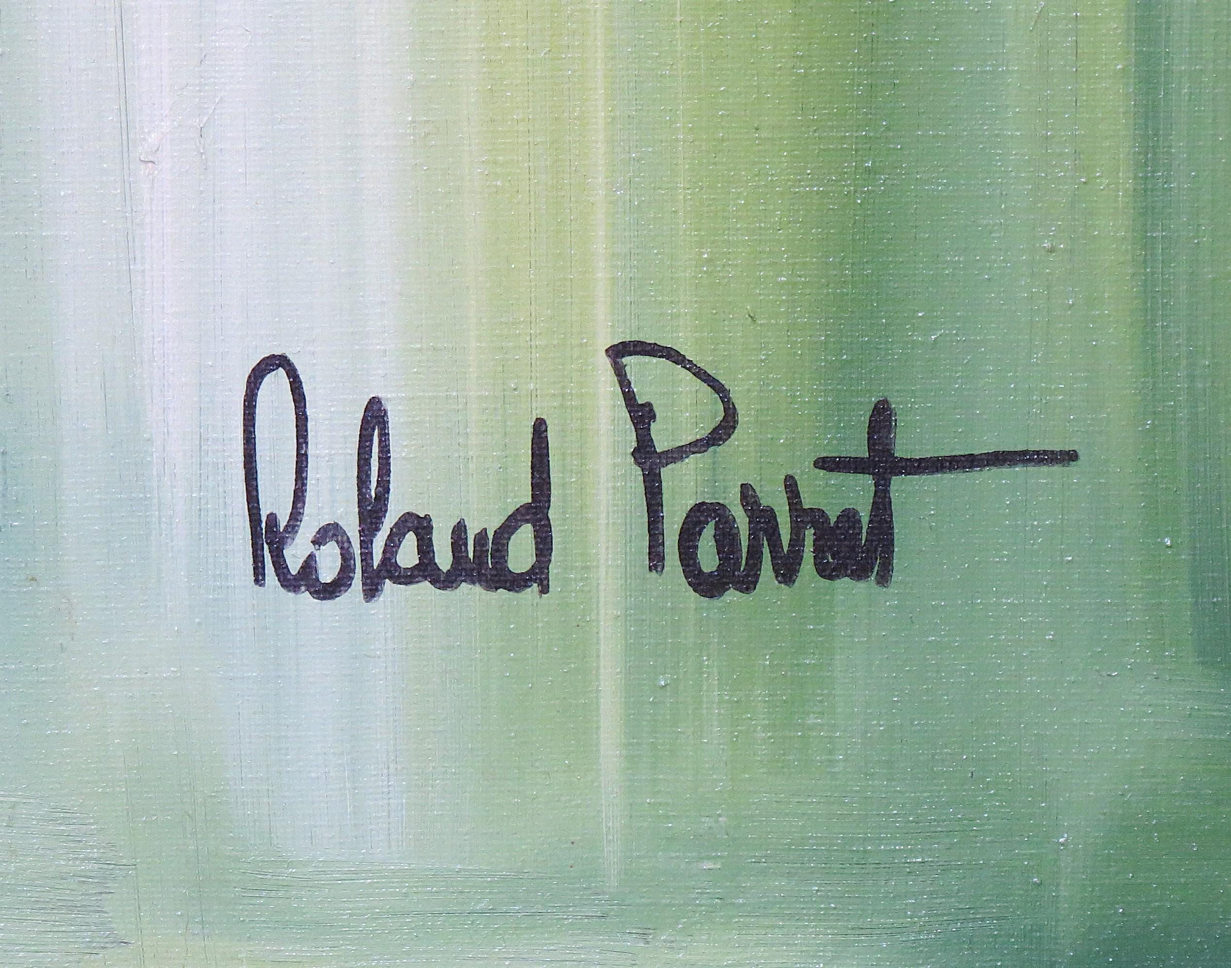 Roland Parret Vintage Circa 1960's Oil Impasto Abstract Style Painting ...